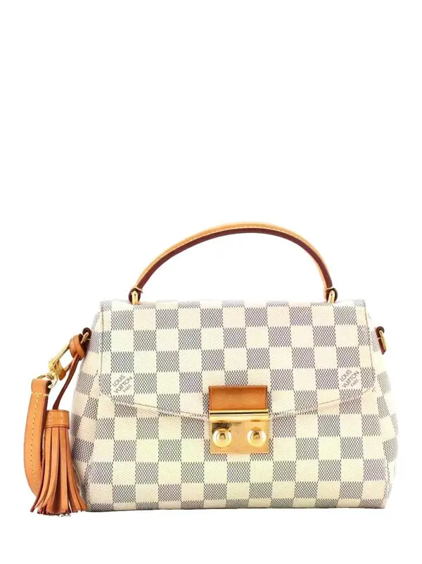 LOUIS VUITTON Croisette Damier Crossbody Bag - White