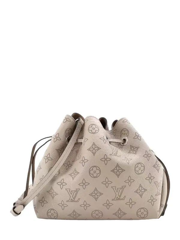LOUIS VUITTON Bella Mahina Leather Bucket Bag - Neutrals