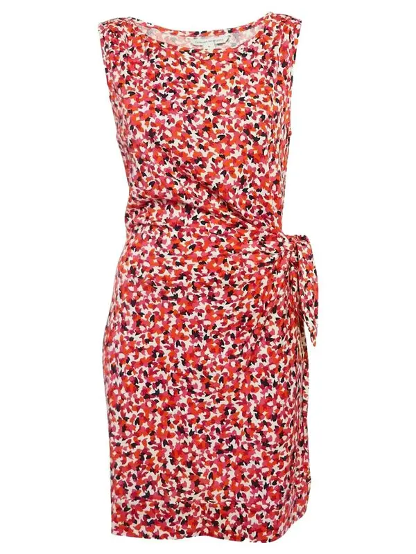 Diane Von Furstenberg Printed Wrap Dress - Red