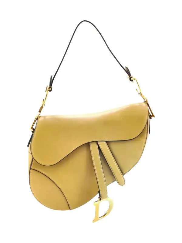 Dior Saddle Handbag Leather Medium - Yellow