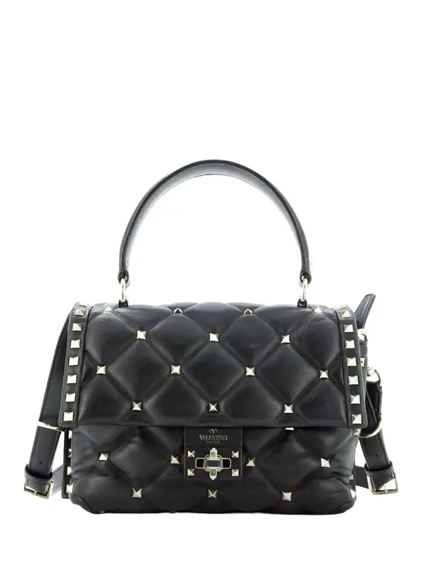 Valentino Garavani Candystud Medium Top Handle Bag - Black