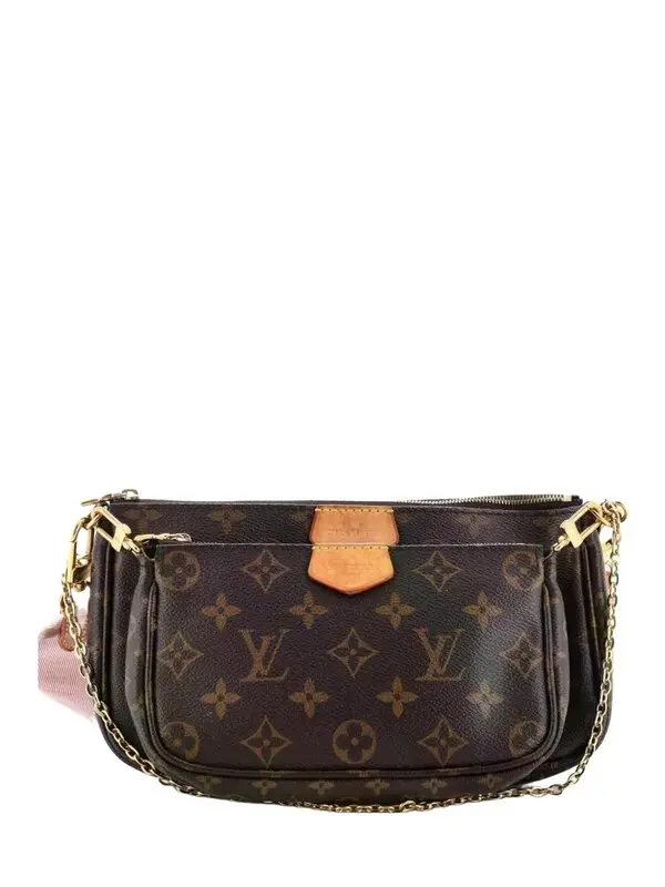 LOUIS VUITTON Multi Pochette Accessoires Monogram Canvas Crossbody Bag - Brown