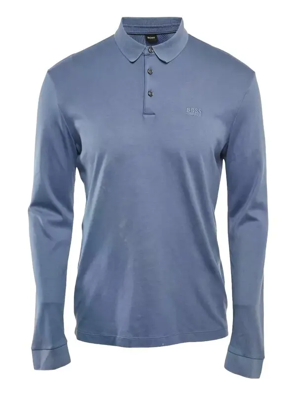 BOSS Long-sleeve Polo Shirt - Blue