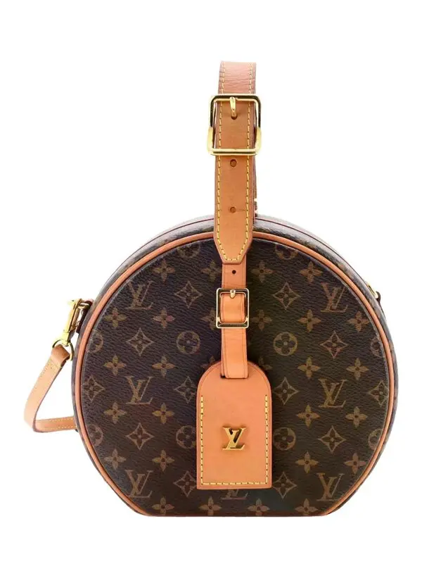 LOUIS VUITTON Petite Boite Chapeau Monogram Canvas Crossbody Bag - Brown