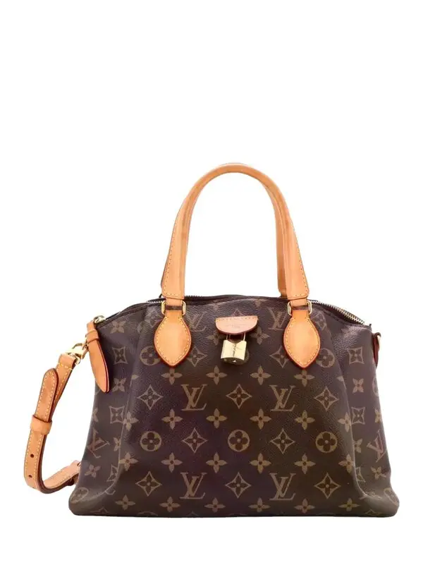 LOUIS VUITTON Rivoli Handbag Monogram Canvas Pm Satchel - Brown