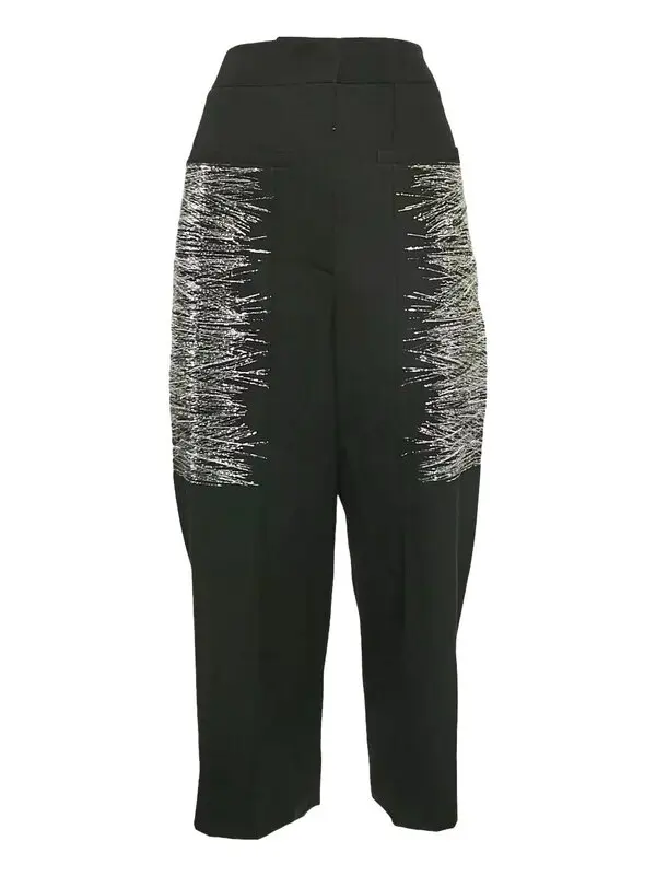 JIL SANDER Embellished Trousers - Black