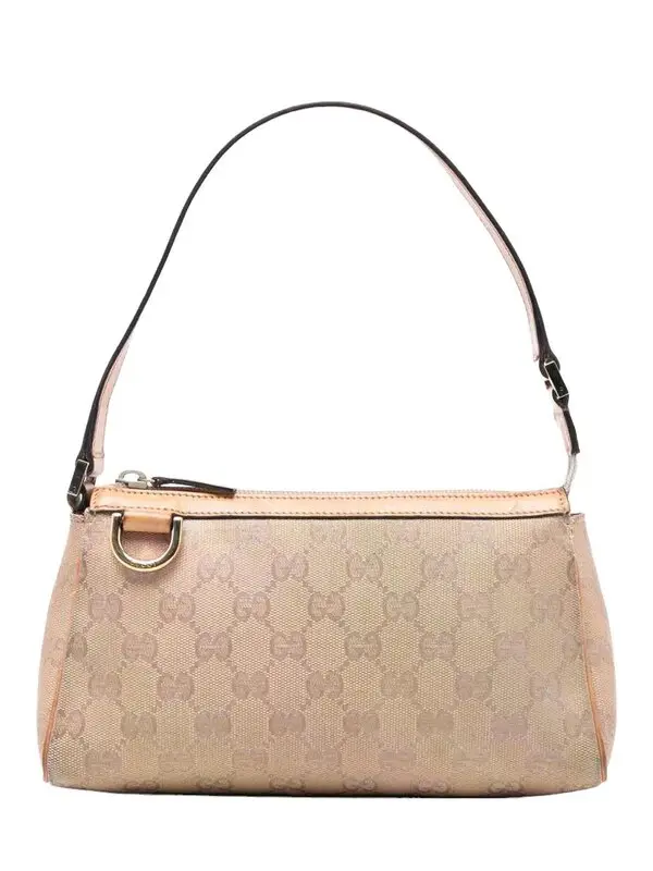 Gucci Gg Canvas Abbey D Ring Pochette - Brown