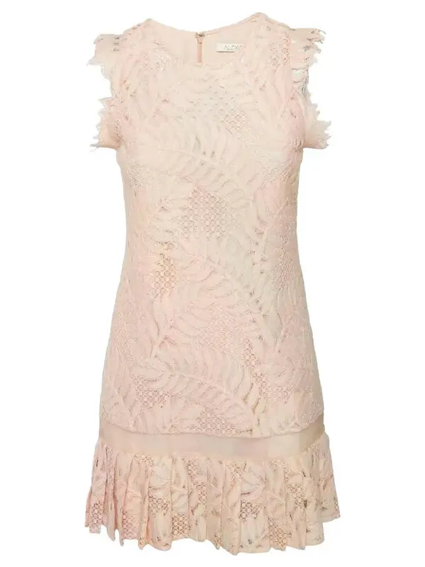 Alexis Lace Shift Dress - Pink