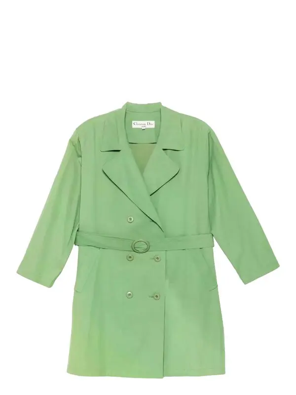 Dior 2004 Double-breasted Coat - Green