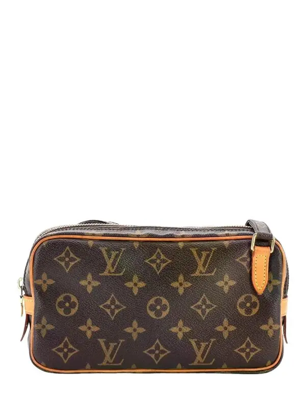 LOUIS VUITTON Pochette Marly Bandouliere Monogram Canvas Crossbody Bag - Brown