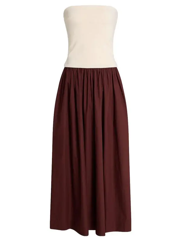 ESSE STUDIOS Strapless Maxi Dress - Chocolate