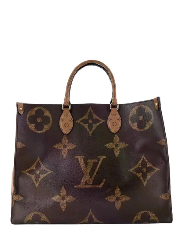 LOUIS VUITTON Onthego Reverse Monogram Giant Gm Tote Bag - Brown