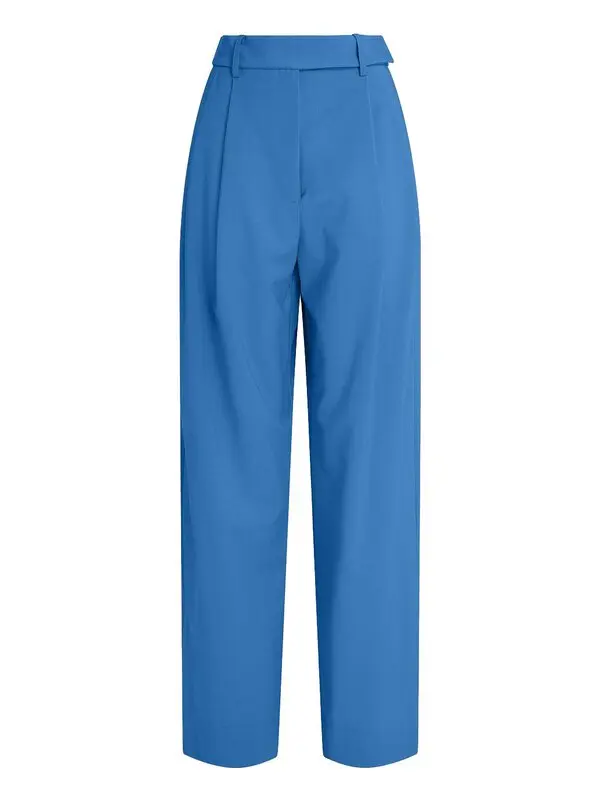 ESSE STUDIOS Homme Crepe Wide-leg Pants - Azure
