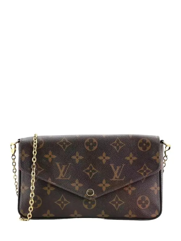LOUIS VUITTON Felicie Pochette Monogram Canvas - Brown