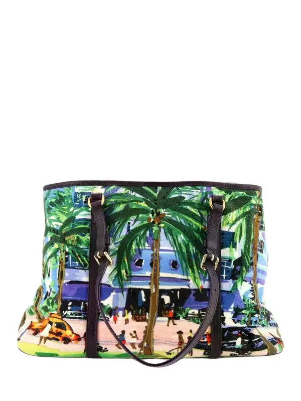 LOUIS VUITTON Ailleurs Cabas Limited Edition Printed Canvas Pm Tote Bag - Multicolour