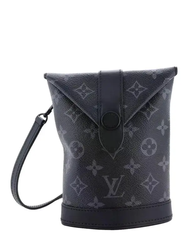 LOUIS VUITTON Envelope Pouch Monogram Eclipse Canvas - Black