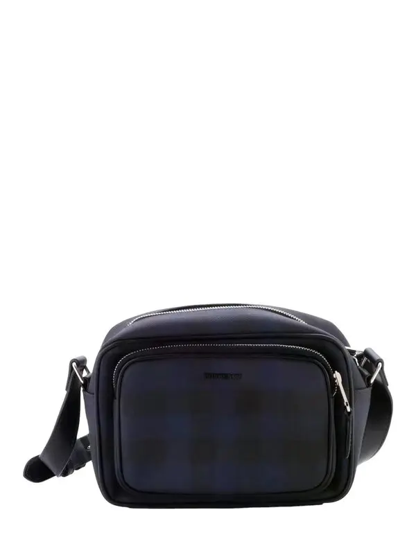 Burberry Paddy Check E-canvas Small Crossbody Bag - Black