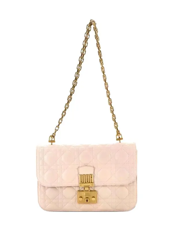 Dior Dioraddict Flap Bag Cannage Quilt Lambskin Medium - Pink