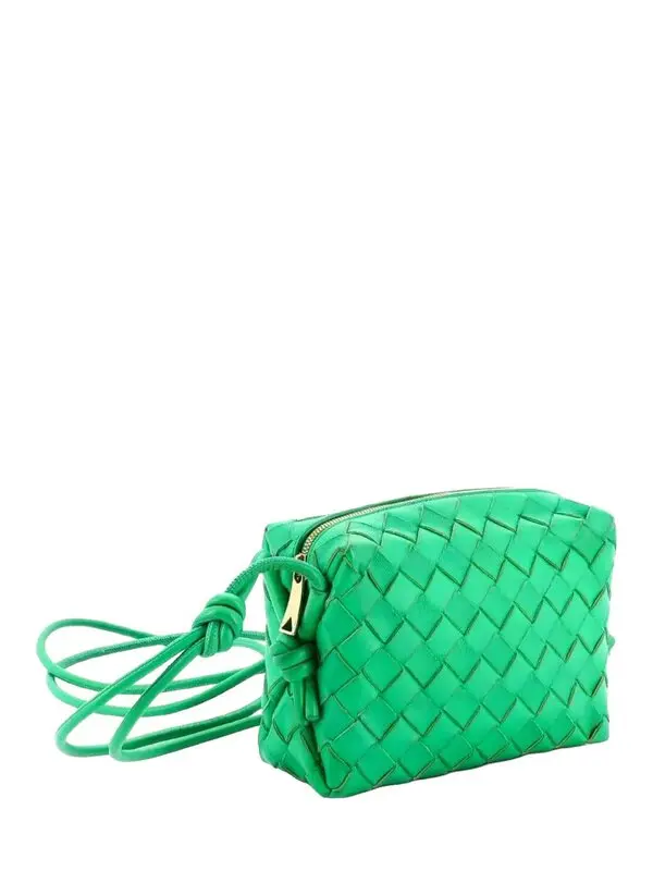 Bottega Veneta Loop Intrecciato Nappa Mini Crossbody Bag - Green