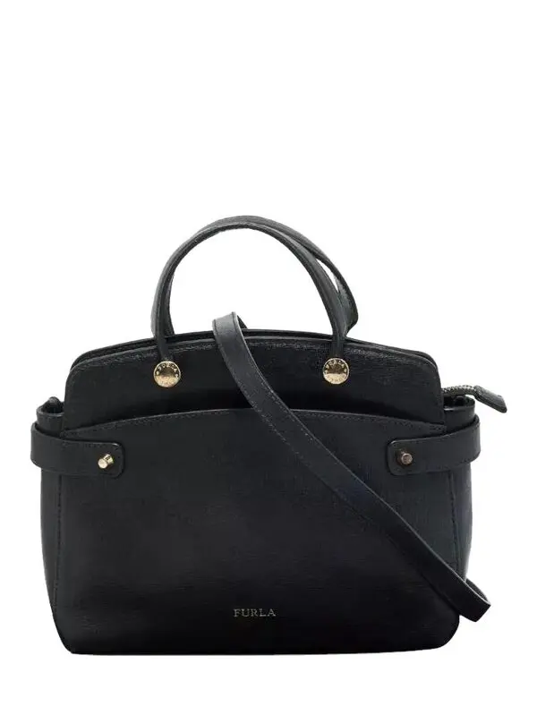 Furla Leather Satchel - Black