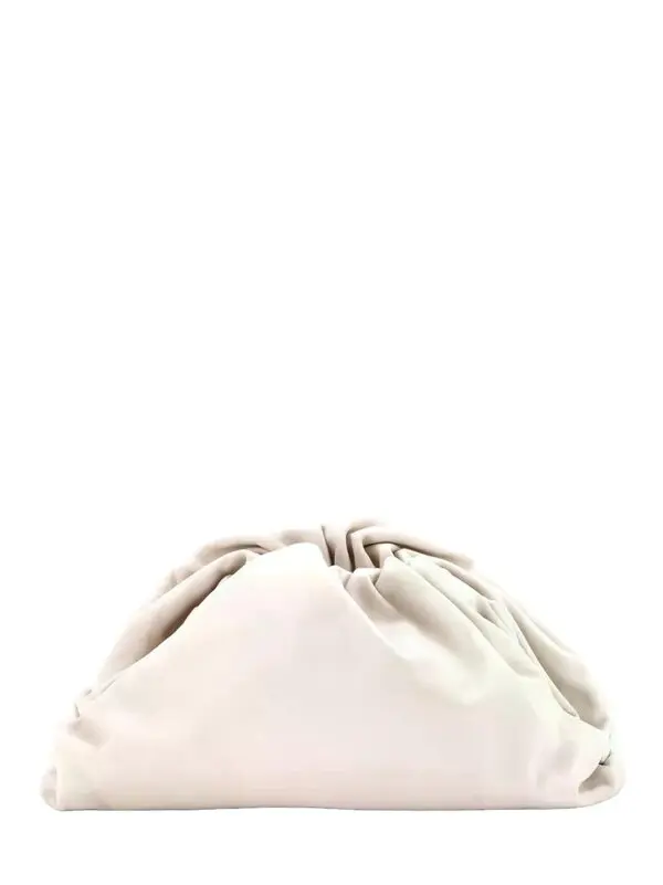 Bottega Veneta The Pouch Leather Teen Clutch Bag - Neutrals