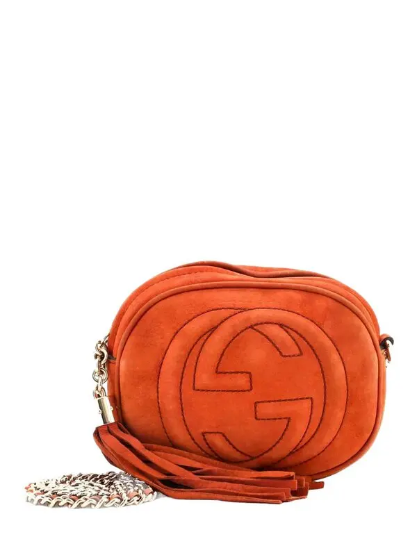 Gucci Soho Nubuck Mini Crossbody Bag - Brown