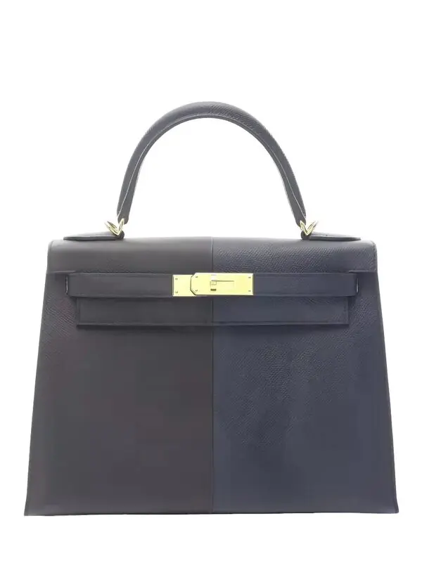 Hermès 2022 Kelly Sellier 28 Casaque Tote Bag - Grey