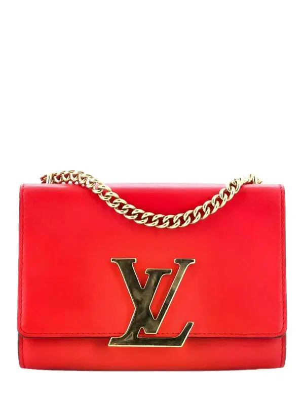 LOUIS VUITTON Chain Louise Leather Mm Shoulder Bag - Red