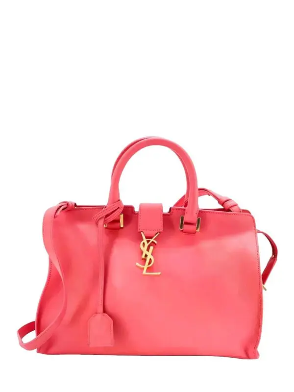 Saint Laurent Monogram Cabas Small Satchel - Pink