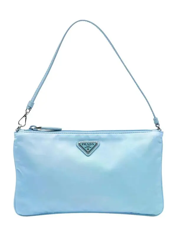Prada 2013-2025 Re-nylon Pochette Shoulder Bag - Blue