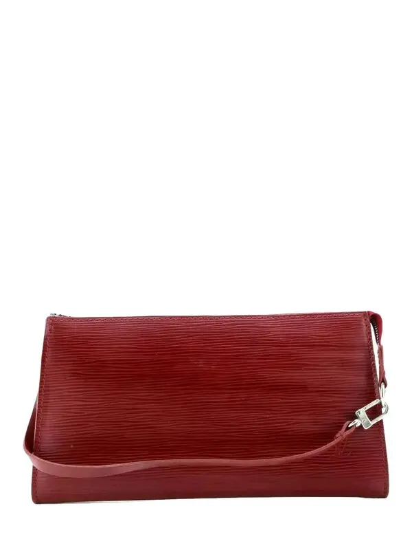 LOUIS VUITTON Pochette Accessoires Epi Leather Clutch Bag - Red