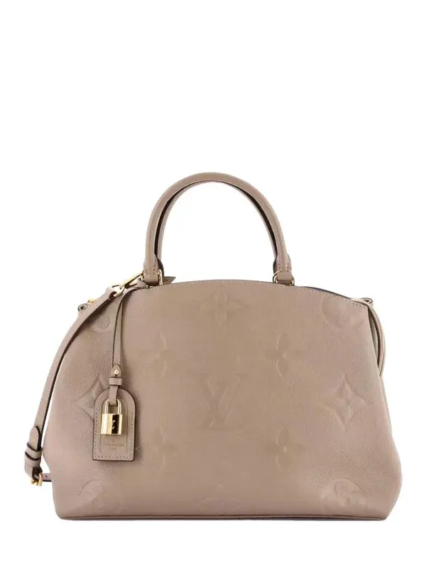 LOUIS VUITTON Grand Palais Handbag Monogram Empreinte Giant - Grey
