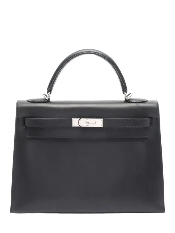 Hermès Kelly 32 Leather Tote Bag - Black