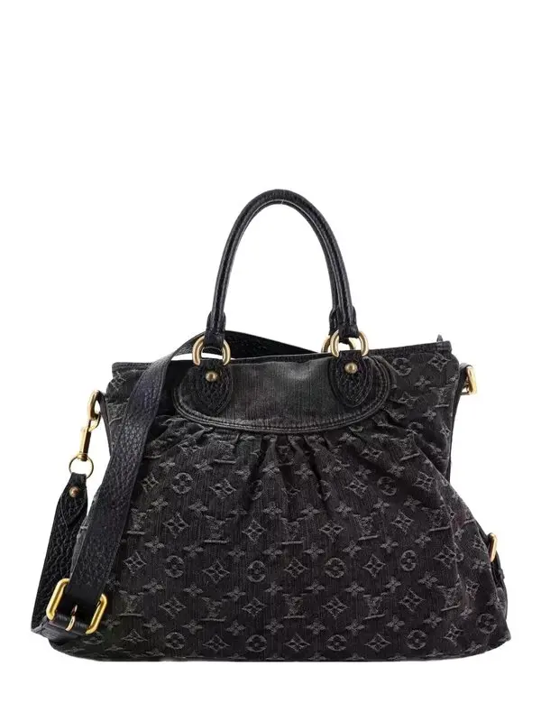 LOUIS VUITTON Neo Cabby Denim Gm Satchel - Black
