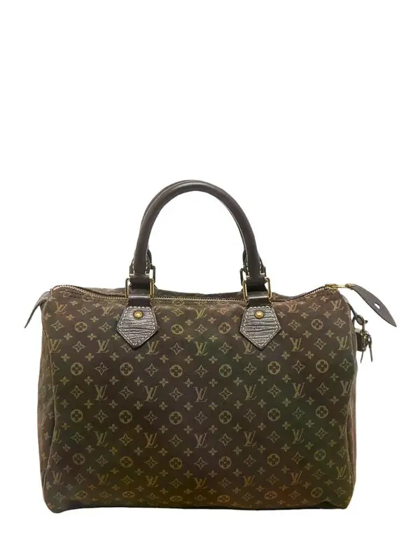 LOUIS VUITTON Speedy 30 Mini Lin Handbag - Brown