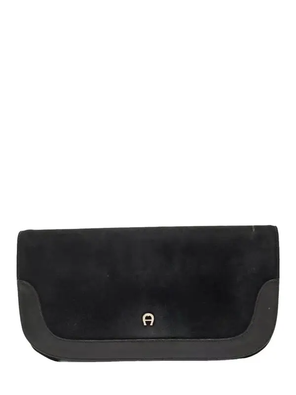 AIGNER Suede Clutch - Black