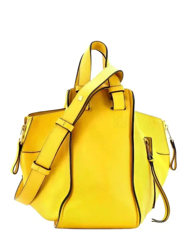 Loewe Hammock Small Leather Shoulder Bag - Yellow