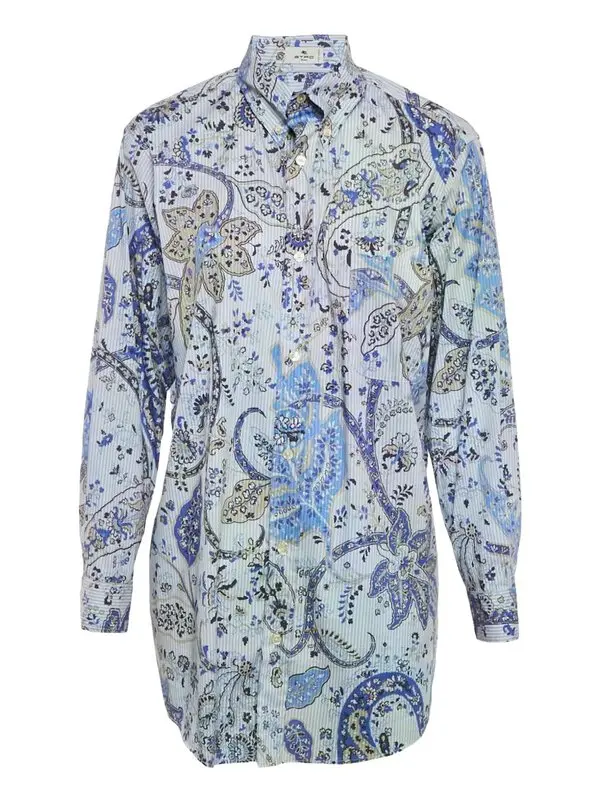 Etro Paisley Print Shirt - Blue