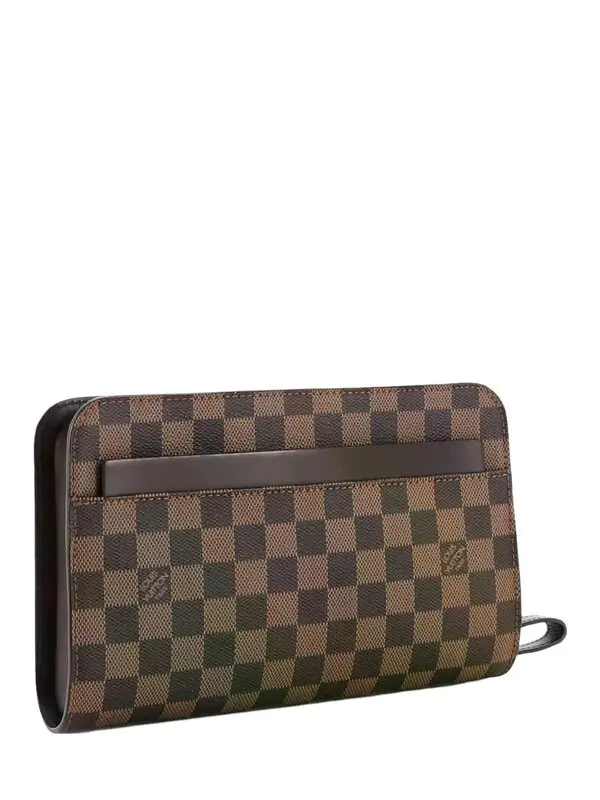 LOUIS VUITTON Pochette Saint Louis Damier Clutch - Brown