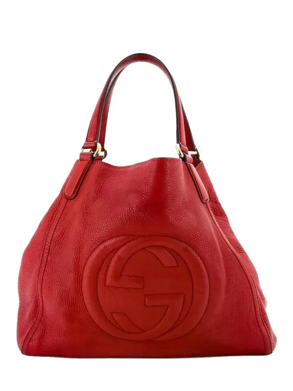 Gucci Soho Leather Medium Shoulder Bag - Red