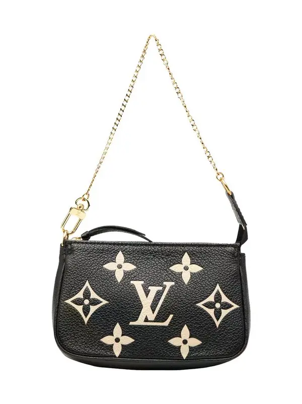 LOUIS VUITTON Bicolor Monogram Empreinte Mini Pochette Accessoires - Black