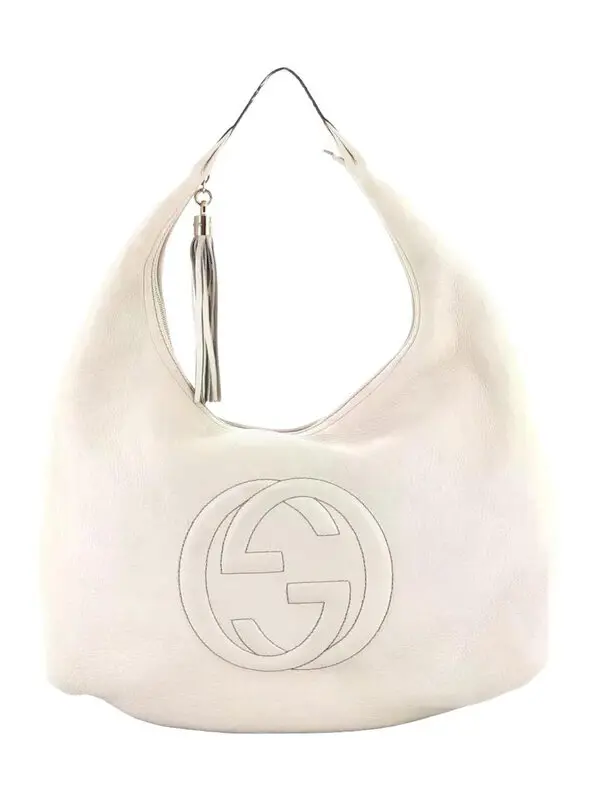 Gucci Soho Leather Large Hobo Bag - Neutrals