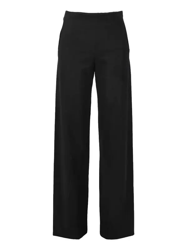 BASILE Palazzo Trousers - Black