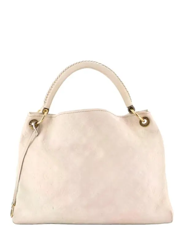 LOUIS VUITTON Artsy Mm Hobo Bag Monogram Empreinte Leather - White