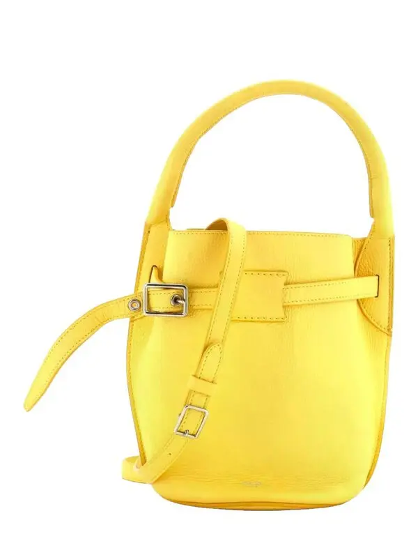 Celine Big Bag Leather Nano Bucket Bag - Yellow