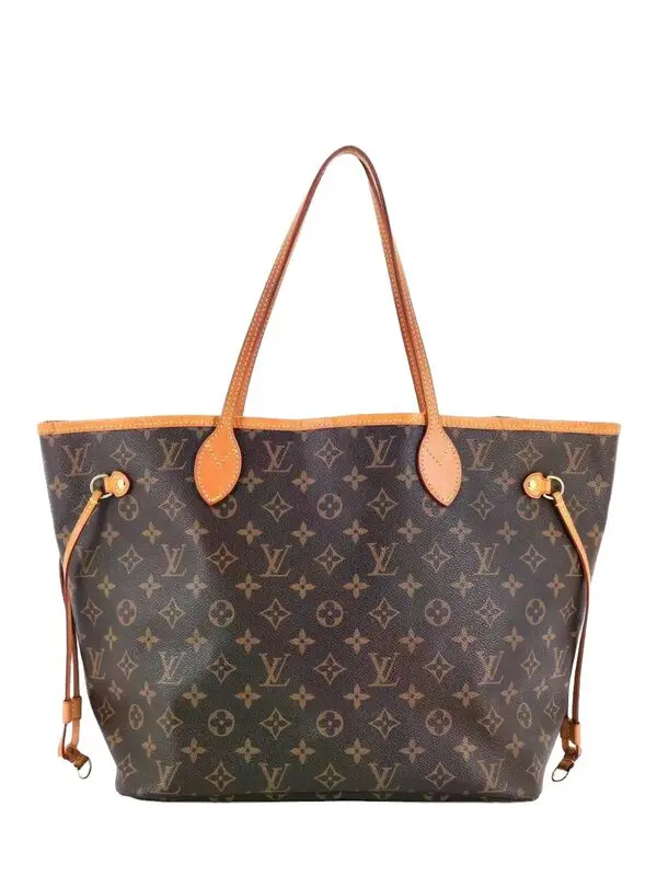 LOUIS VUITTON Neverfull Nm Monogram Canvas Mm Tote Bag - Brown