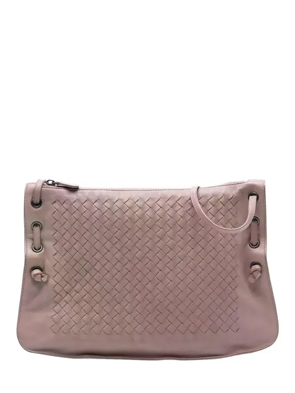 Bottega Veneta Nappa Intrecciato Nodini Crossbody Bag - Pink