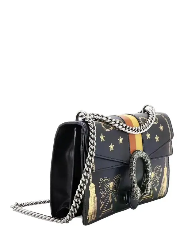 Gucci Dionysus Small Shoulder Bag Printed Leather - Black