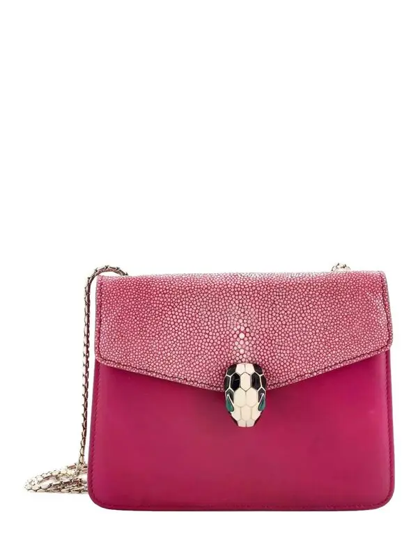 BVLGARI Serpenti Forever Square Shoulder Bag - Pink