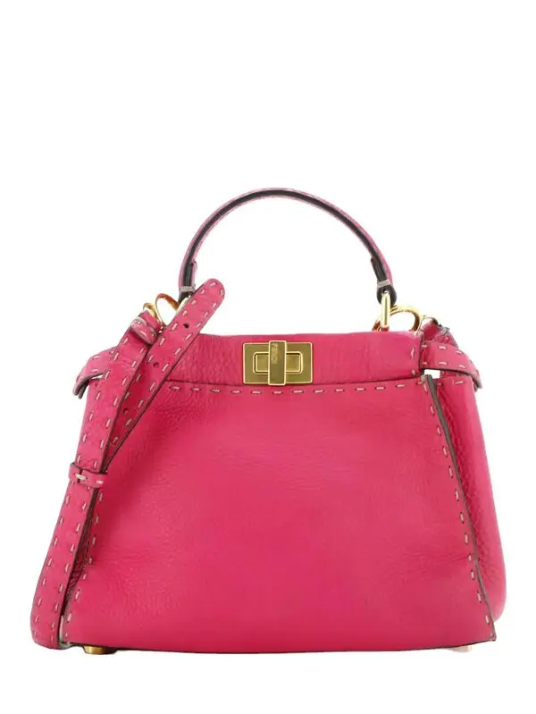 Fendi Selleria Peekaboo Mini Satchel - Pink
